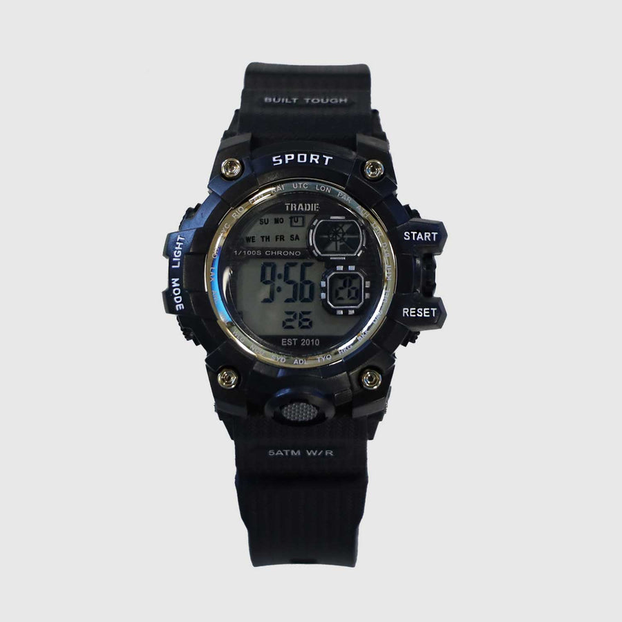 Chunky digital watch water resistant analogue digital watch