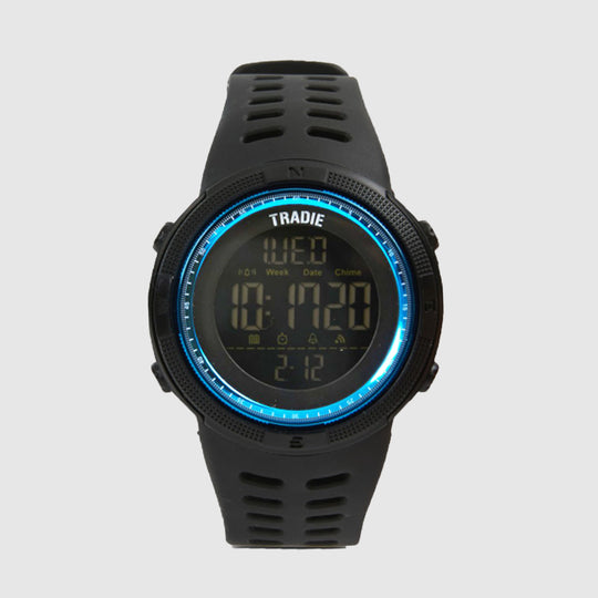 Chunky digital watch water resistant analogue digital watch