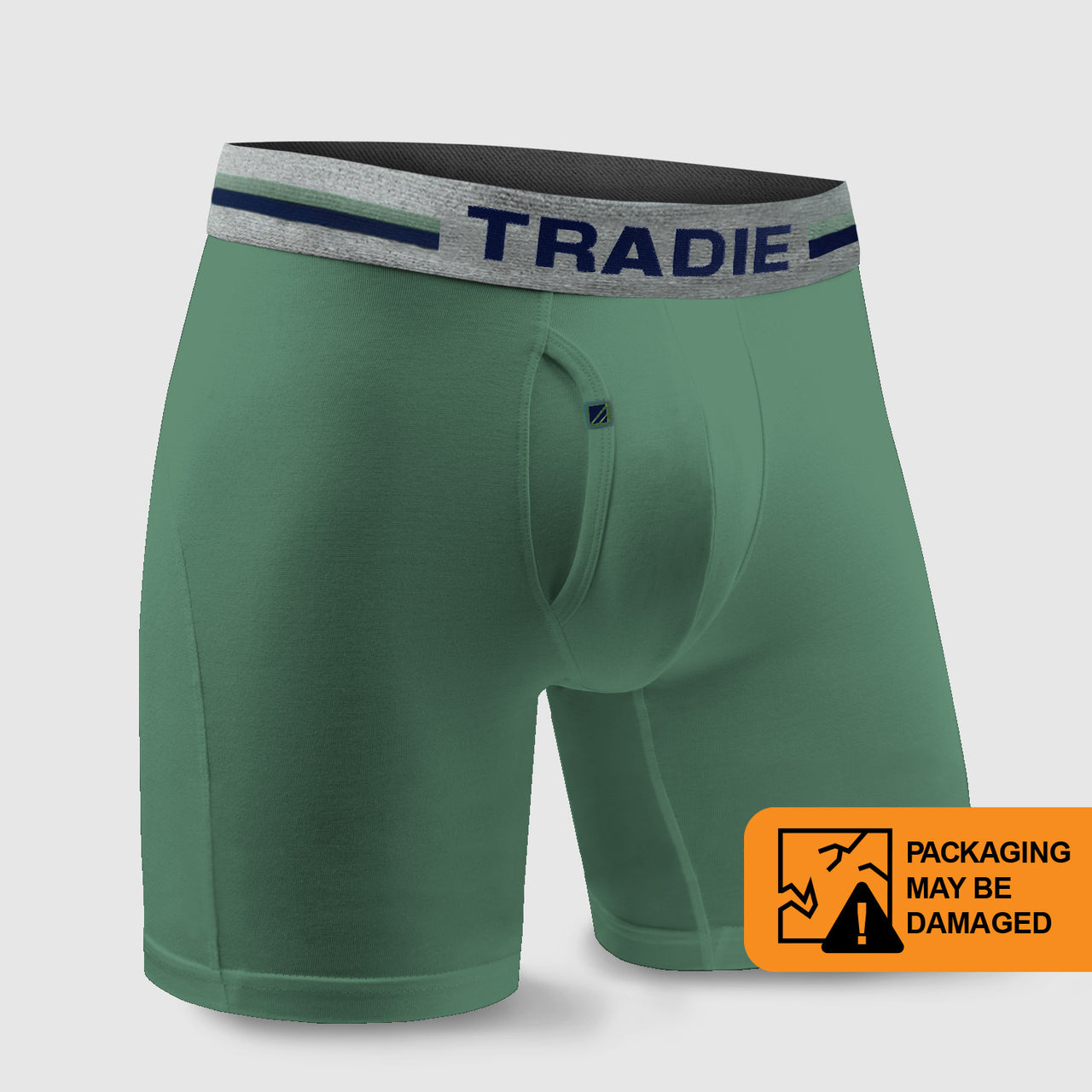 Bamboo No Bounce Long Leg Trunk - Khaki | TRADIE