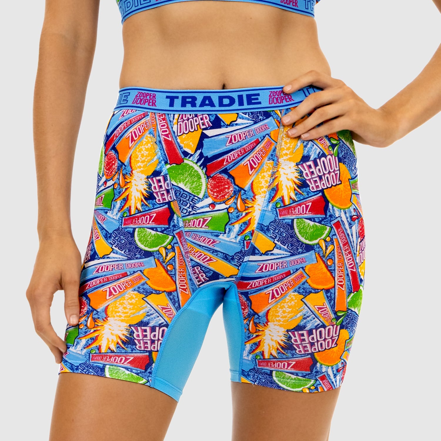 Womens Bamboo Mid Leg Shortie - Zooper Magic | TRADIE