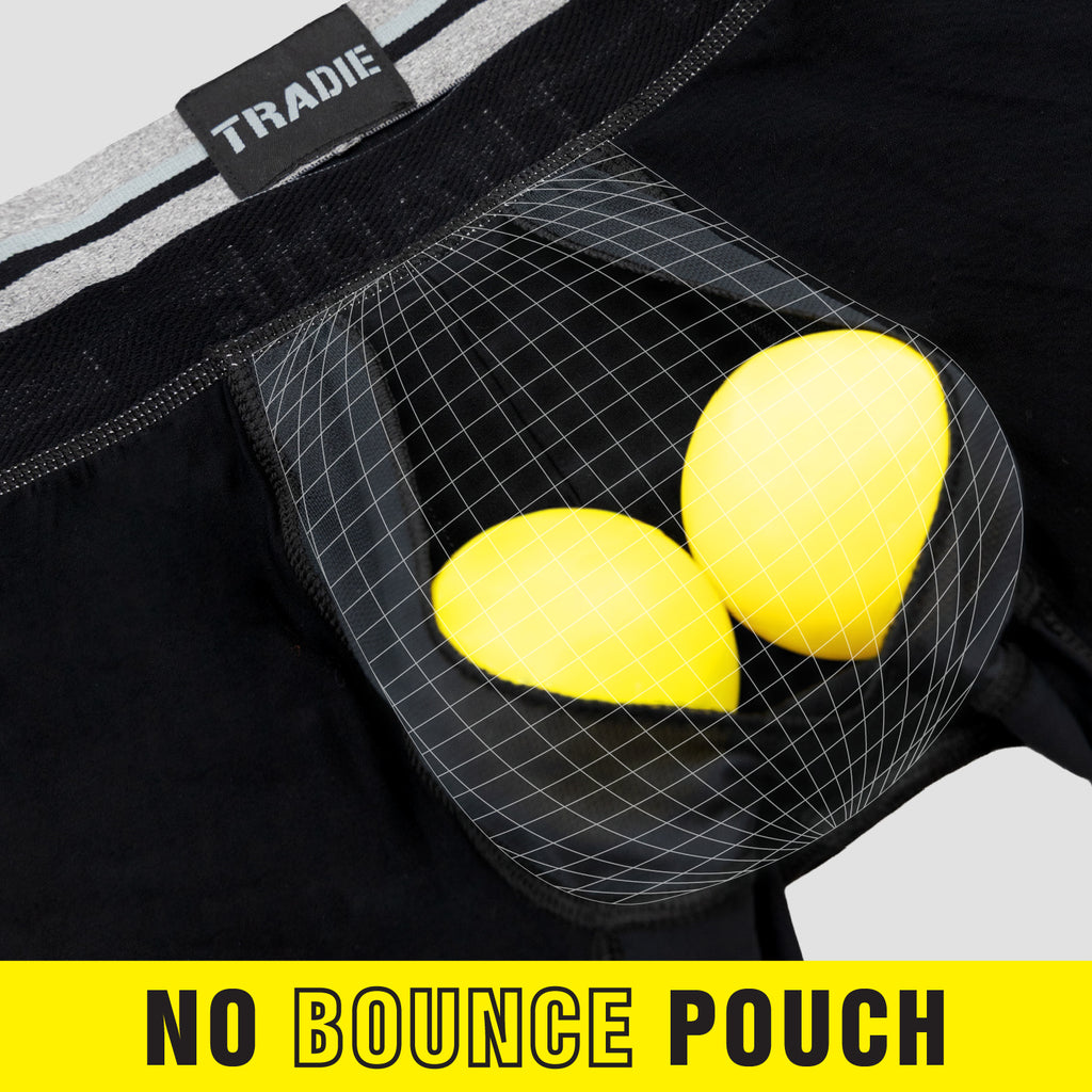 Bamboo No Bounce Mid Length Trunk - Lava | TRADIE